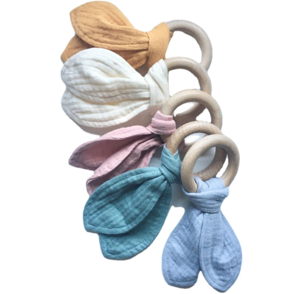 Natural Baby Toy/ Beechwood Teether – Cotton Whimsey